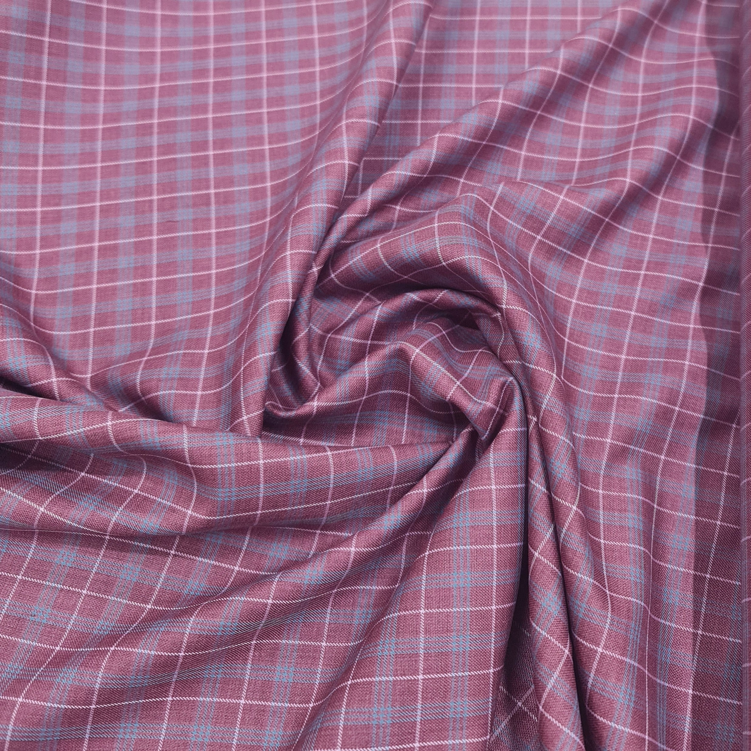 Checked Suiting Maroon with Light Pink – Misbaah Stores